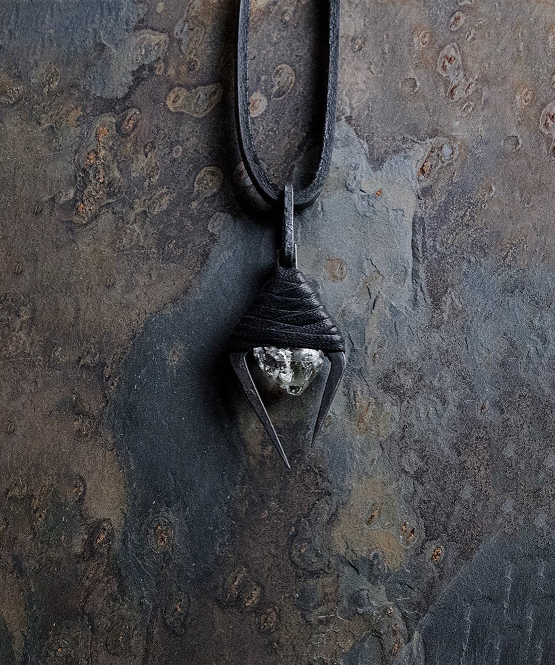 Large Herkimer & Iron Necklace – Anu Tera